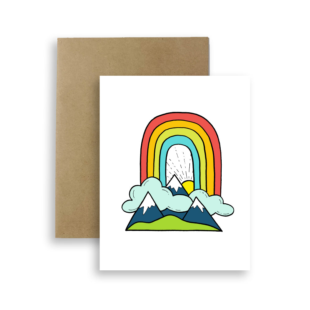 Rainbow Greeting Card – Red Umbrella Designs