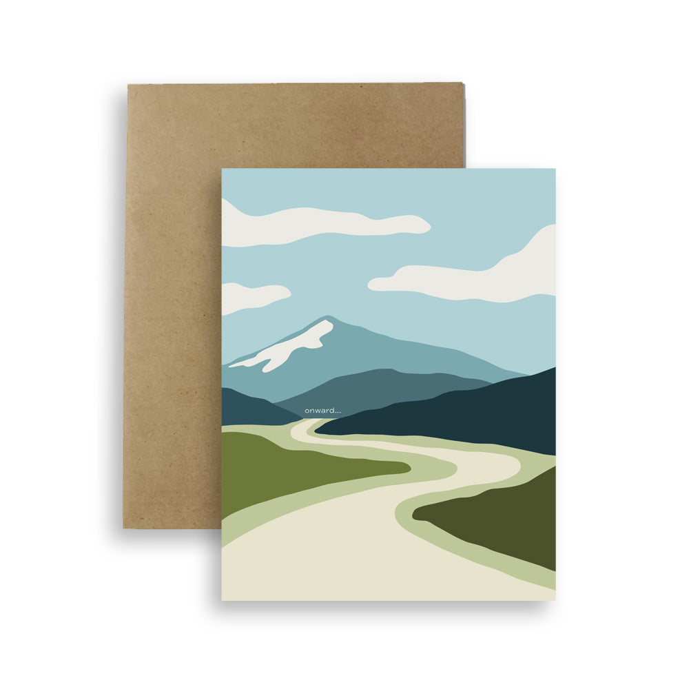 Onward Greeting Card – Red Umbrella Designs