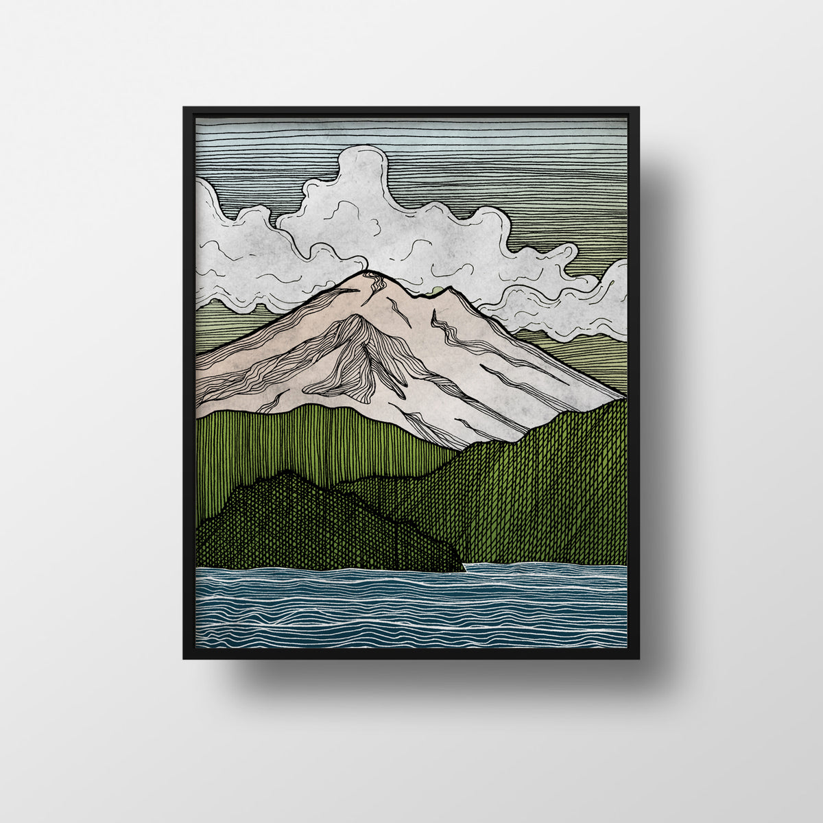 Mt Baker Print – Red Umbrella Designs